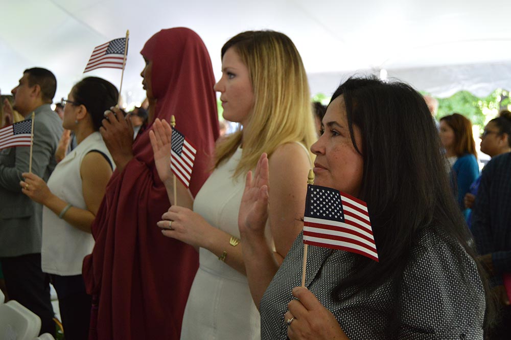 Naturalization Ceremony - Benjamin Harrison